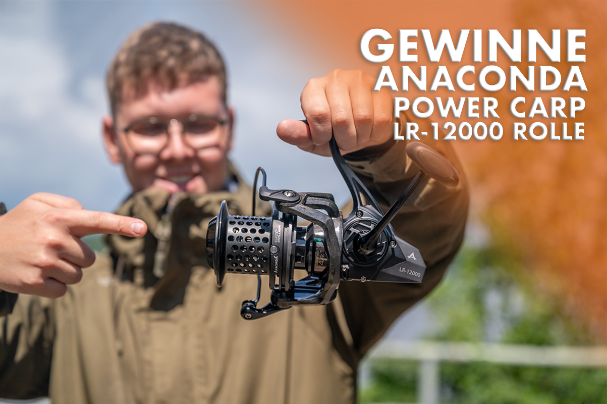 Rolle aus Carbon mit über 1000m Schnurfassung! Anaconda Power Carp LR ...